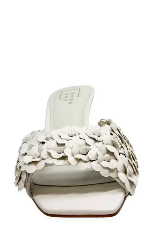 SHU SHOP Elsa Floral Appliqué Slide Sandal - Bone