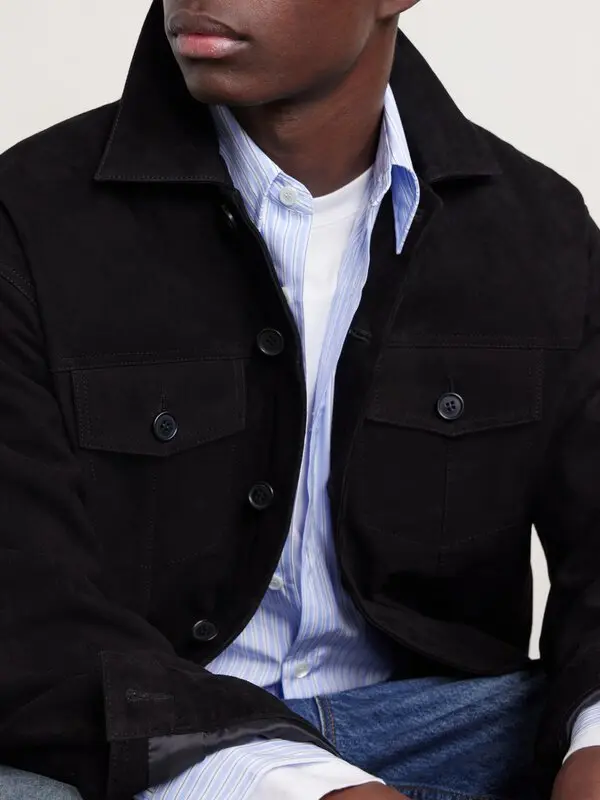 Nn07 Roy 90031 Suede Jacket - Black