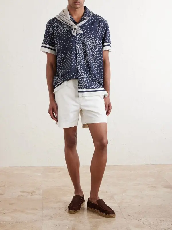 Onia Camp-collar Paisley-print Tencel™ Lyocell Shirt