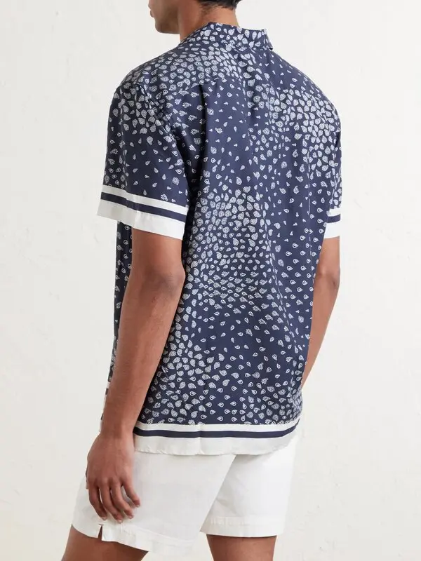 Onia Camp-collar Paisley-print Tencel™ Lyocell Shirt