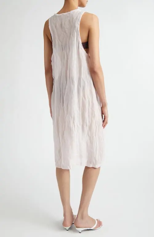 TOTEME Crinkled Cotton Blend Gauze Tank Dress