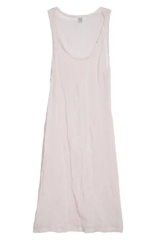 TOTEME Crinkled Cotton Blend Gauze Tank Dress