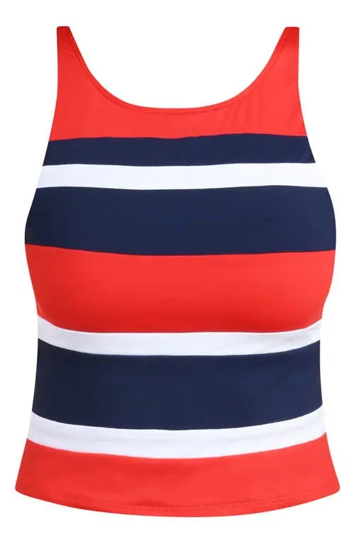 La Blanca Americana Striped Tankini Top