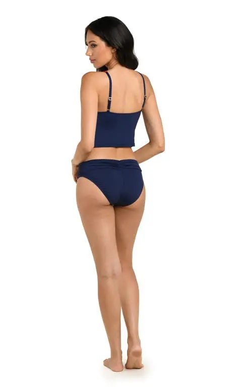 La Blanca Americana Striped Tankini Top