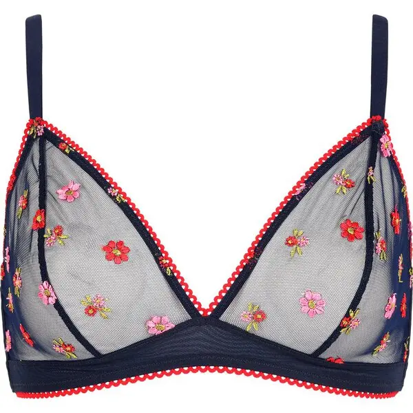 HUIT Bisou Lace Bralette - Navy