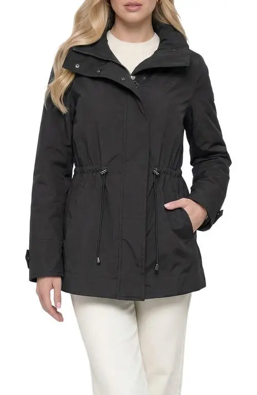 Gorski Lightweight Jacket With Concealed Hood - Black