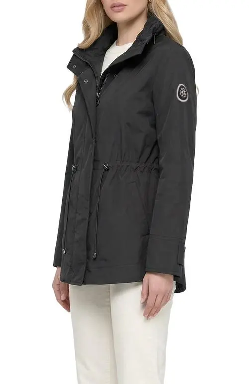 Gorski Lightweight Jacket With Concealed Hood - Black