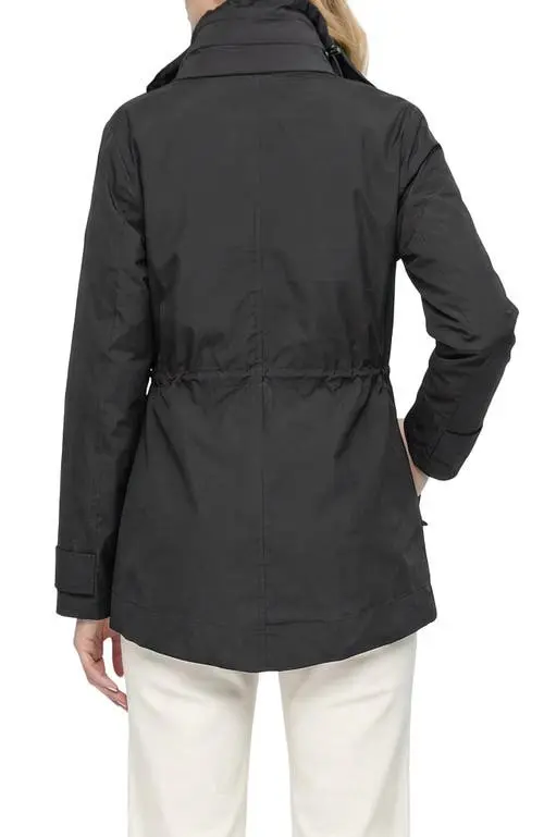 Gorski Lightweight Jacket With Concealed Hood - Black