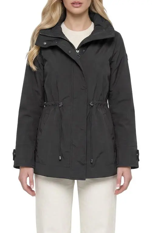 Gorski Lightweight Jacket With Concealed Hood - Black