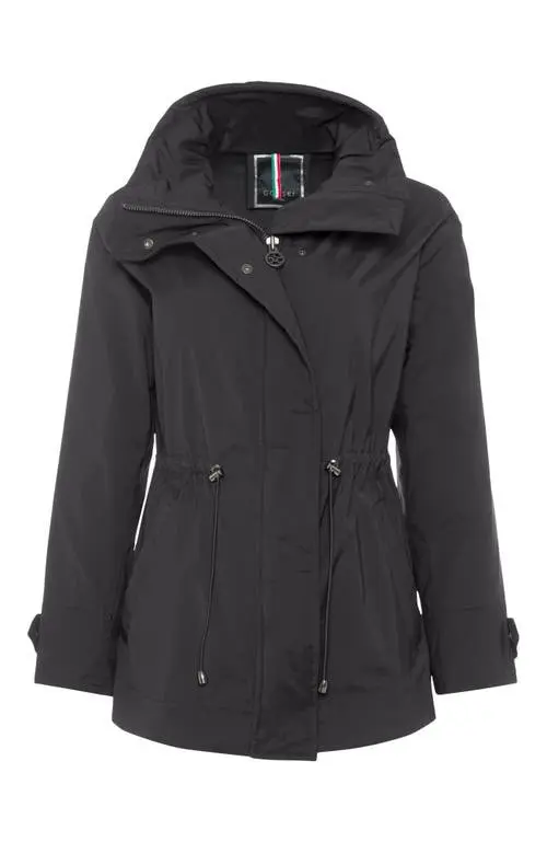 Gorski Lightweight Jacket With Concealed Hood - Black