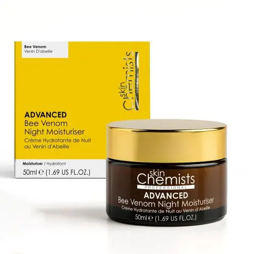 SKINCHEMISTS Sc Advanced Bee Venom Night Moisturiser 50ml For Fine Lines & Wrinkles - White