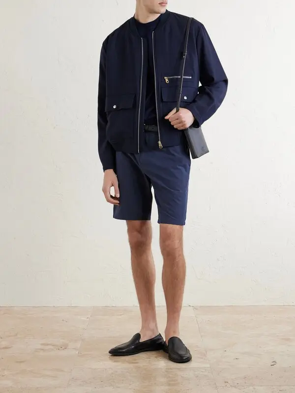 Paul Smith Wool-twill Bomber Jacket - Blue