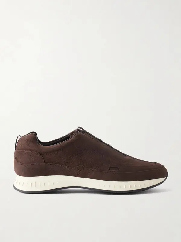 John Lobb Elastic Stream Nubuck Sneakers