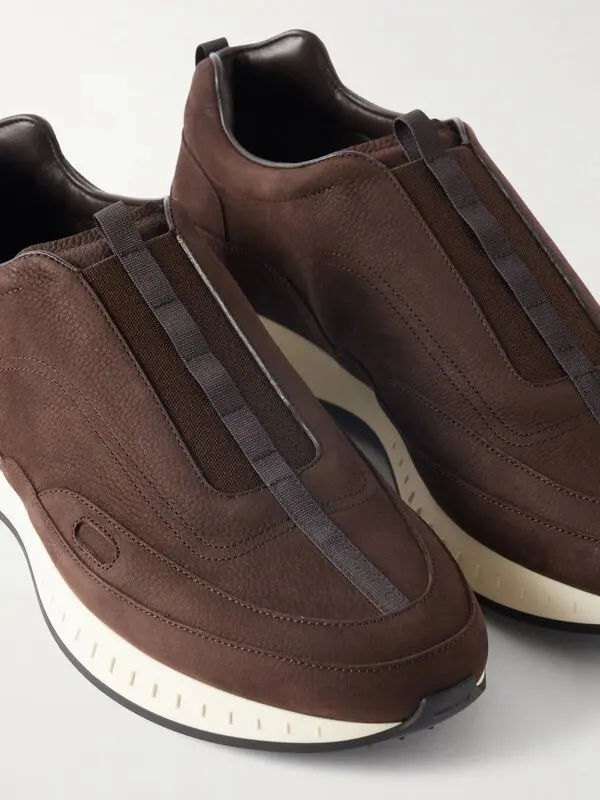 John Lobb Elastic Stream Nubuck Sneakers