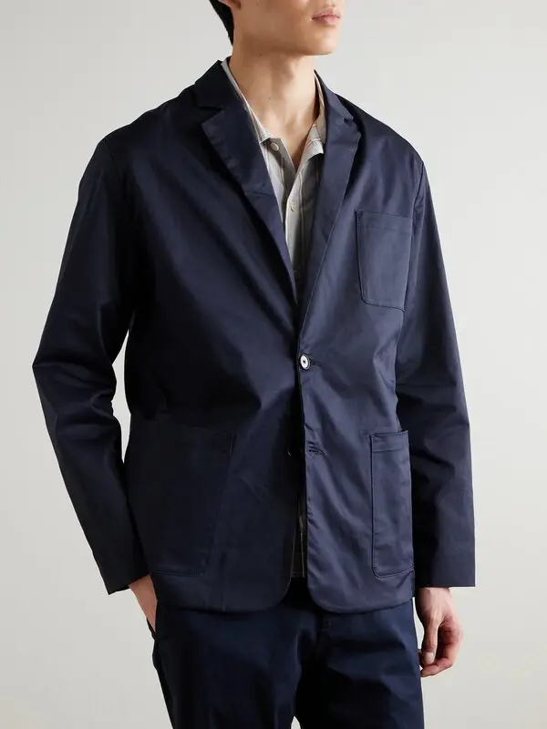 Nn07 Timo 10021 Unstructured Stretch Organic Cotton-twill Blazer