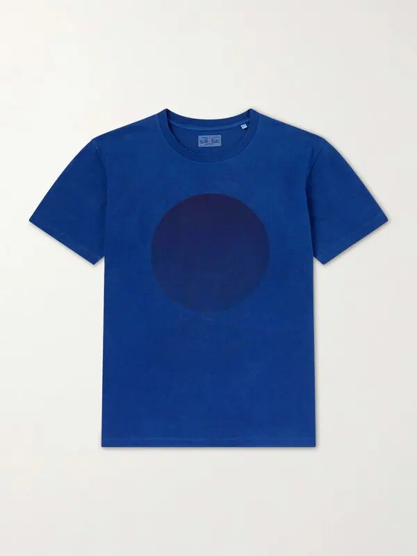 Blue Blue Japan Printed Cotton-jersey T-shirt