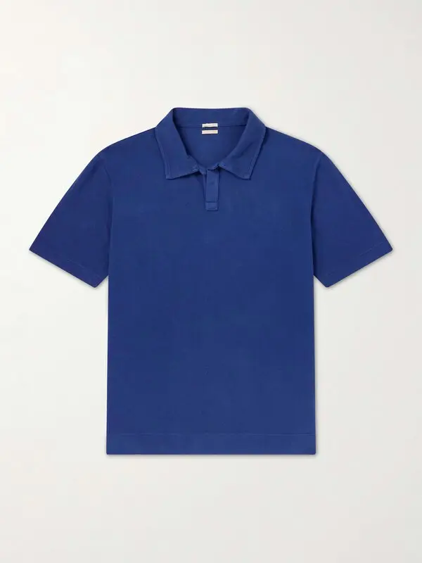 Massimo Alba Aruba Cotton-piqué Polo Shirt - Blue