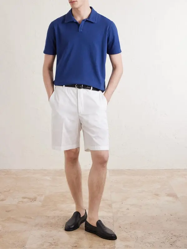 Massimo Alba Aruba Cotton-piqué Polo Shirt - Blue