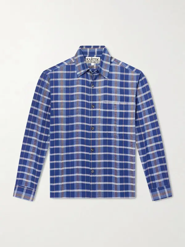 KARTIK RESEARCH Patadui Checked Cotton Shirt