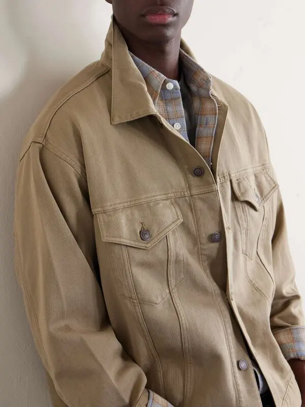 A.PRESSE Cotton-blend Piqué Jacket