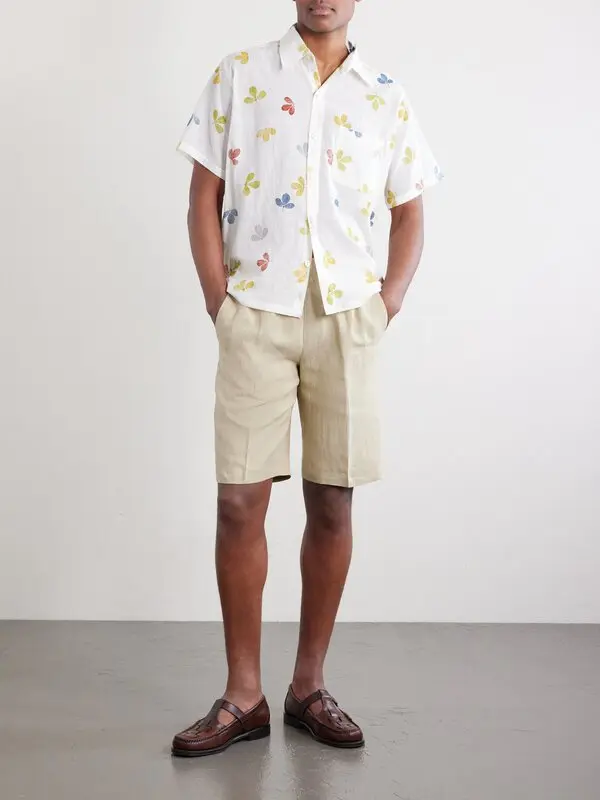 KARTIK RESEARCH Printed Cotton-voile Shirt