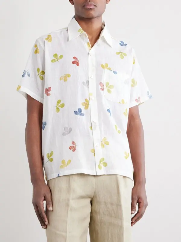 KARTIK RESEARCH Printed Cotton-voile Shirt