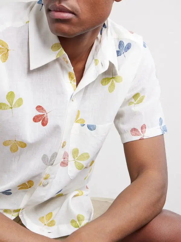 KARTIK RESEARCH Printed Cotton-voile Shirt