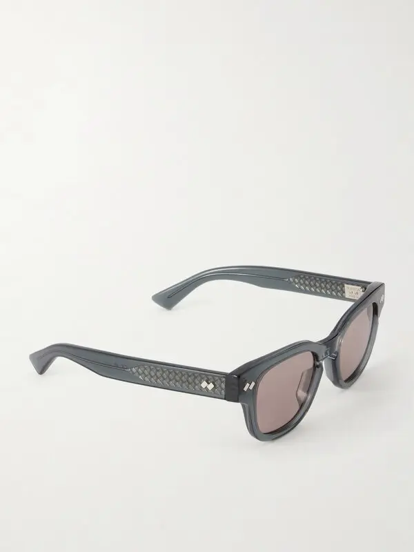 Bottega Veneta Round-frame Acetate Sunglasses