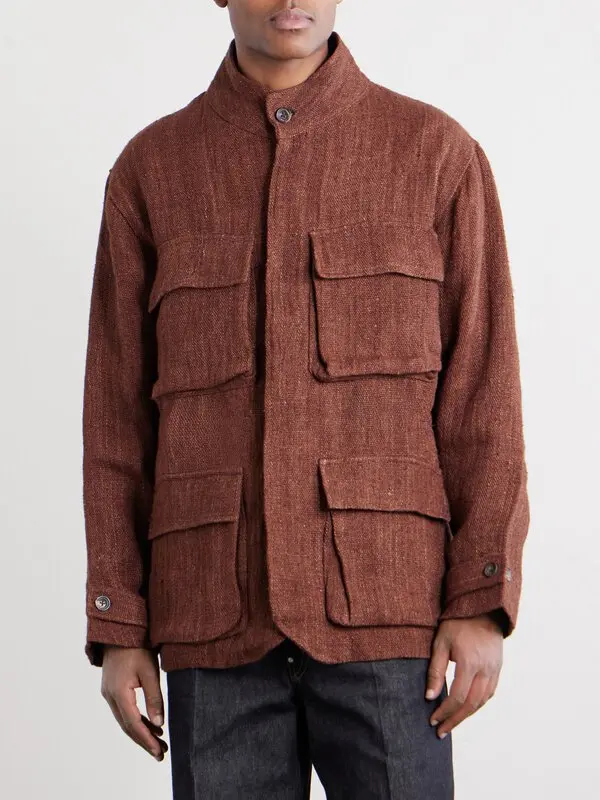 KARTIK RESEARCH Ranthambore Embellished Linen Jacket