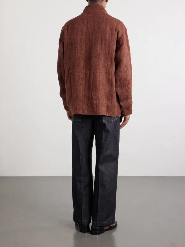 KARTIK RESEARCH Ranthambore Embellished Linen Jacket