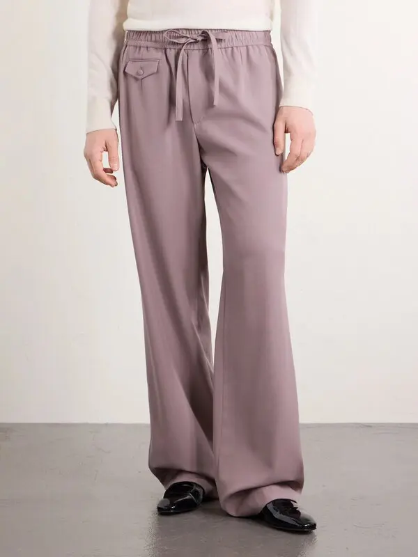 Dolce & Gabbana Straight-leg Virgin Wool Suit Trousers - Brown
