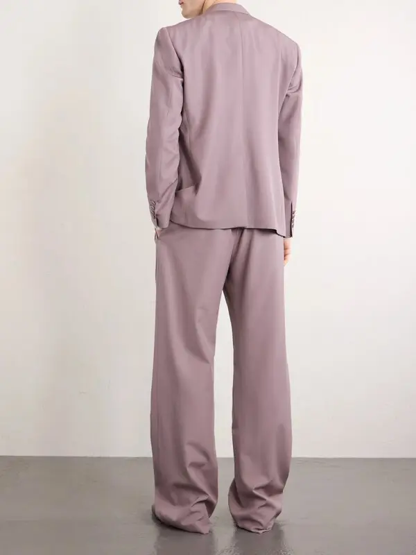 Dolce & Gabbana Straight-leg Virgin Wool Suit Trousers - Brown