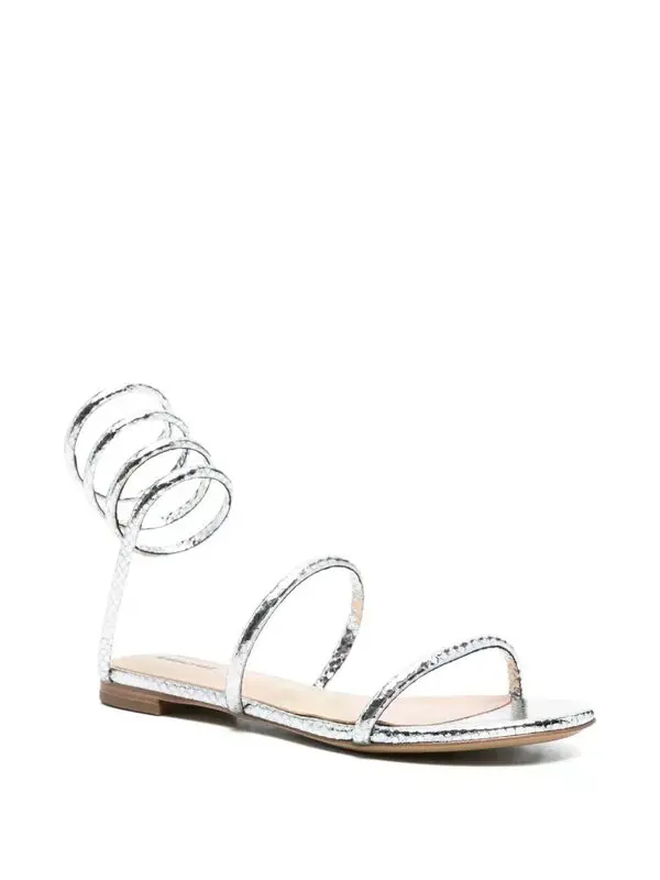 Lola Cruz Piale Spiral Ankle-strap Sandals