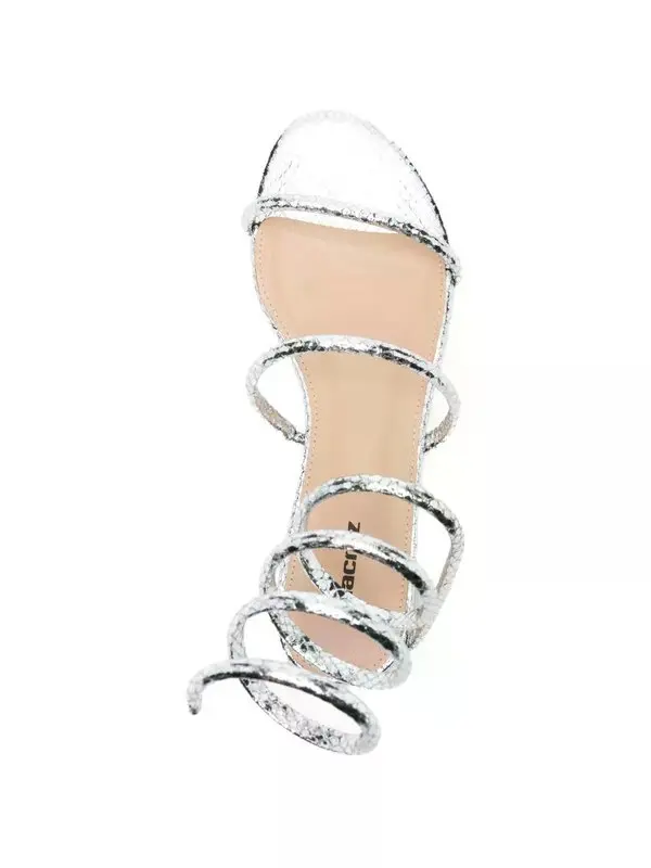 Lola Cruz Piale Spiral Ankle-strap Sandals
