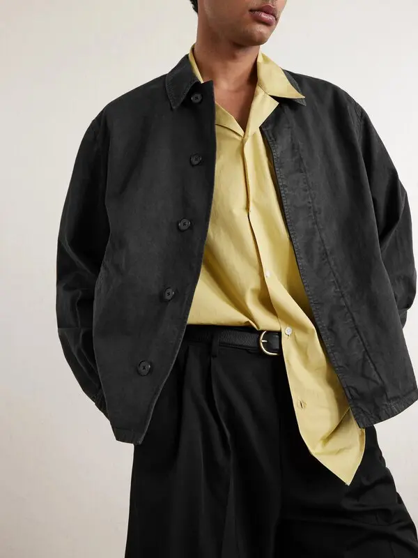 Auralee Garment-dyed Cotton-twill Blouson Jacket