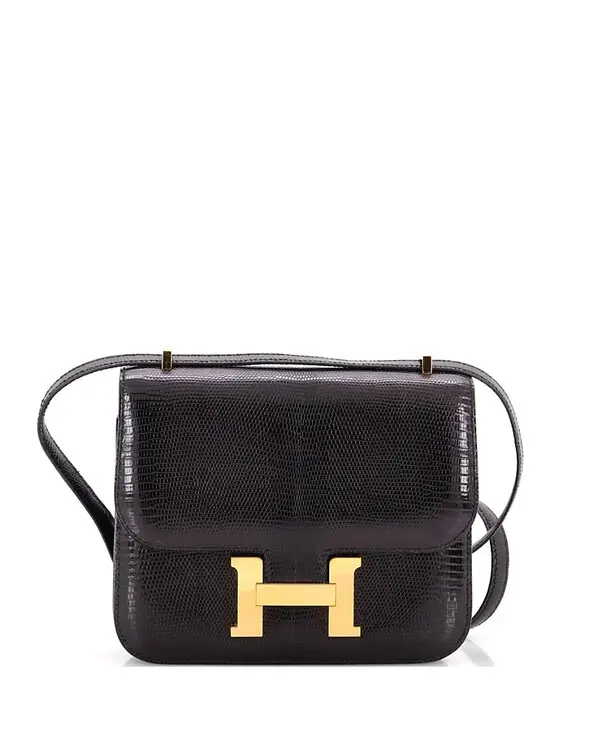 Hermès 18 Constance Nm Bag Lizard - Black