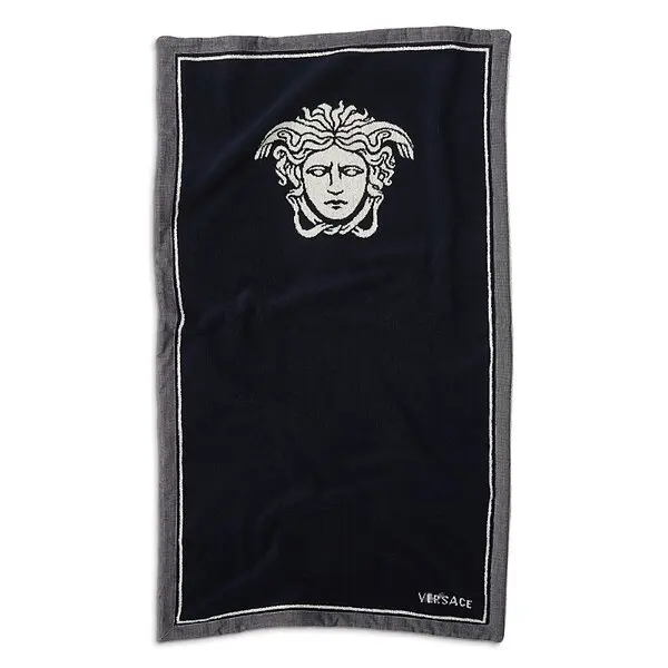 Versace Terry Medusa Jacquard Sports Towel - Blue/white