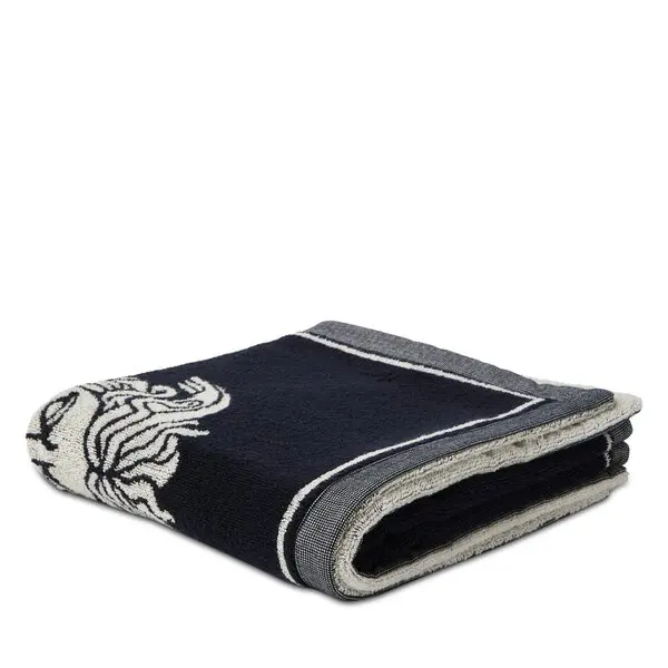 Versace Terry Medusa Jacquard Sports Towel - Blue/white