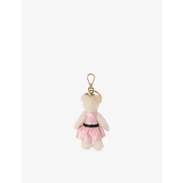 Prada Teddy Soft Keychain Charm - White