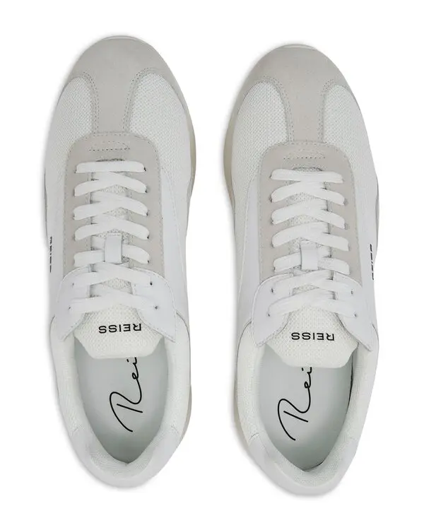 REISS Emmett Lightweight Running Sneakers - White