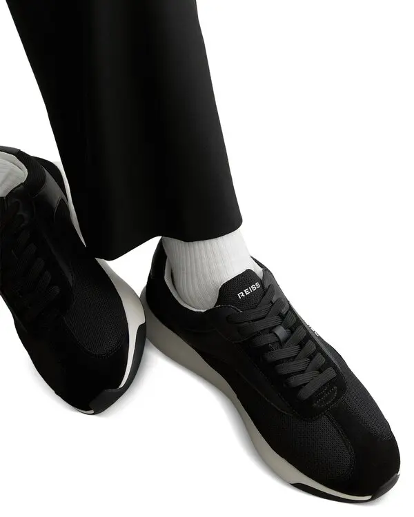 REISS Lightweight Running Sneakers - Black
