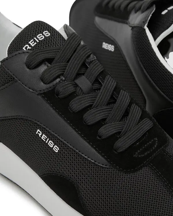 REISS Lightweight Running Sneakers - Black