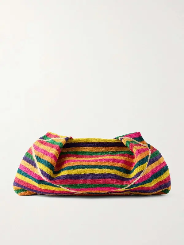 SENSI STUDIO Medium Two-tone Sisal Clutch