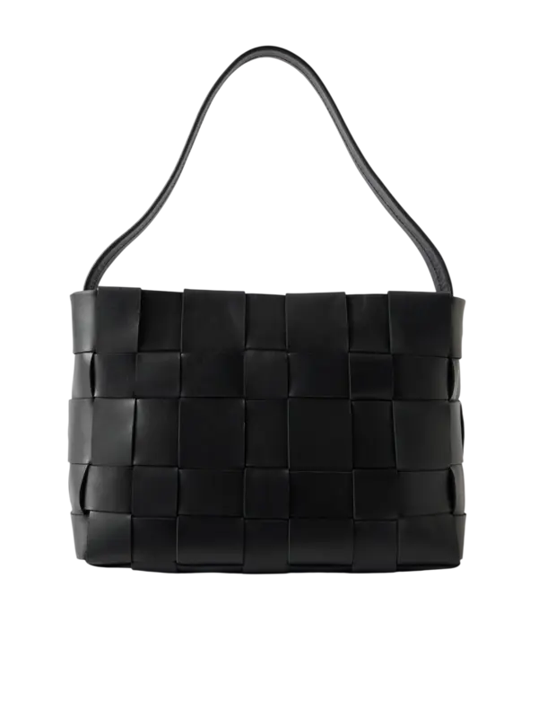 ST. AGNI Mini Leather Shoulder Bag - Black