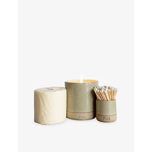 POTT CANDLES Sage + Eden Refillable 290g Candle Starter Pack - One-color