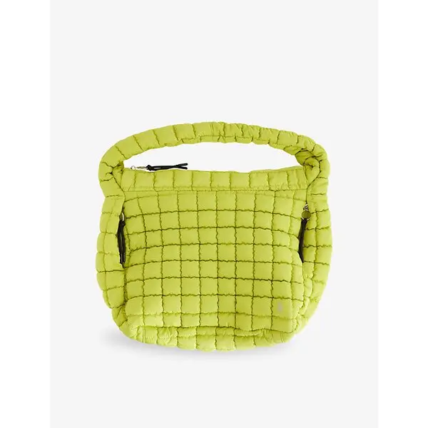 Free People Quilted Carry-all Shoulder Bag - Honeydew
