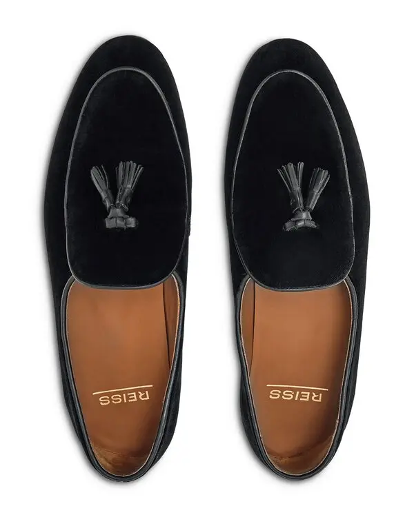 REISS Velvet Belgian Loafers