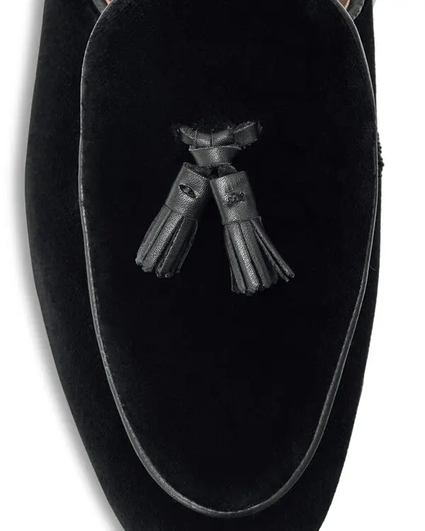 REISS Velvet Belgian Loafers