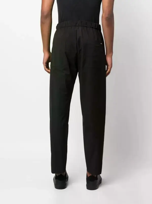 Herno Drawstring-waist Straight-leg Trousers - Black