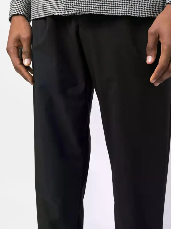 Herno Drawstring-waist Straight-leg Trousers - Black